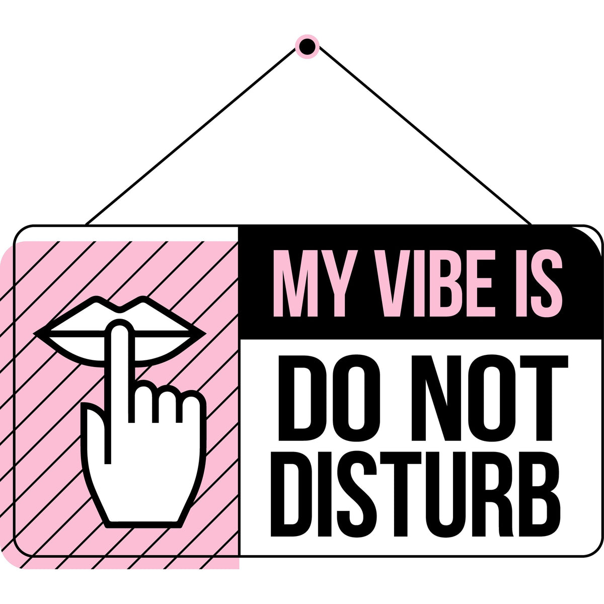 Do Not Disturb Funny Sticker | Crimson and Clover Studio