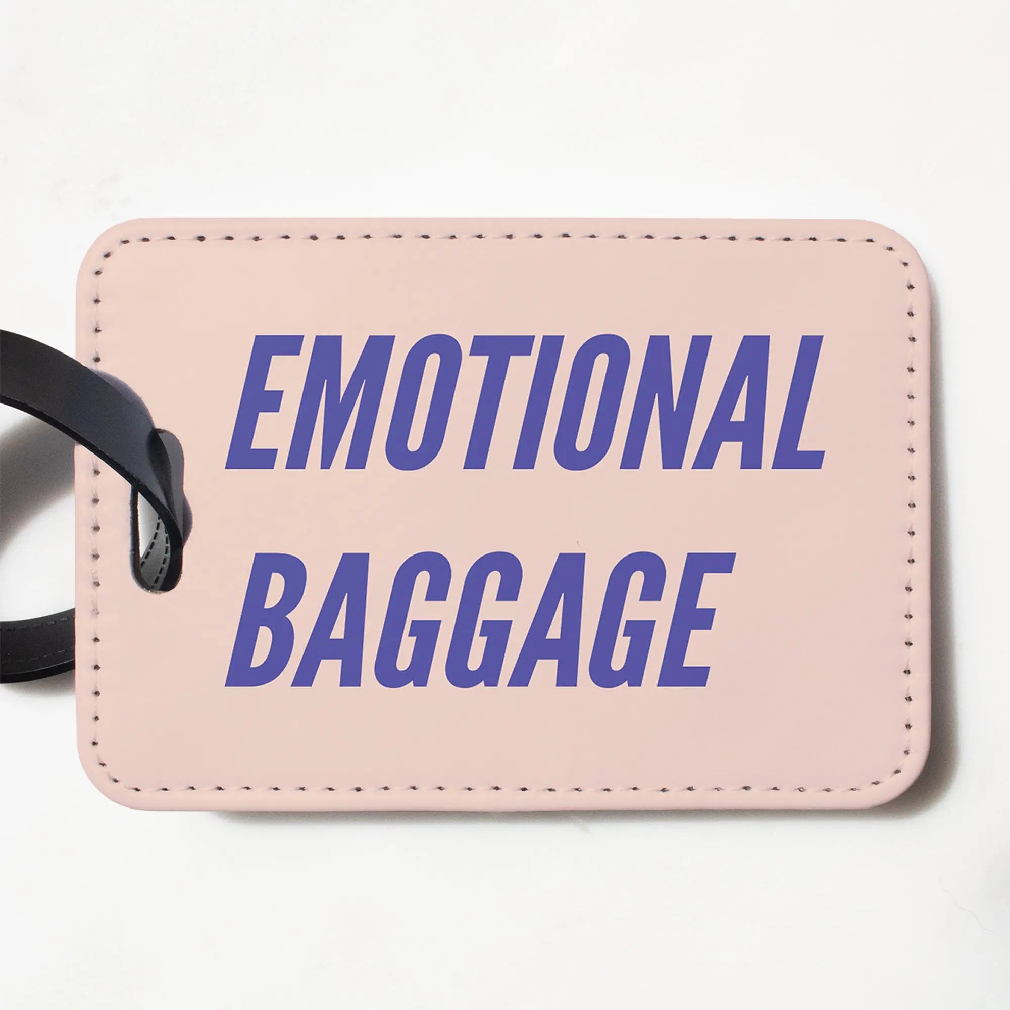 Emotional Baggage Funny Luggage Tag | Crimson and Clover Studio