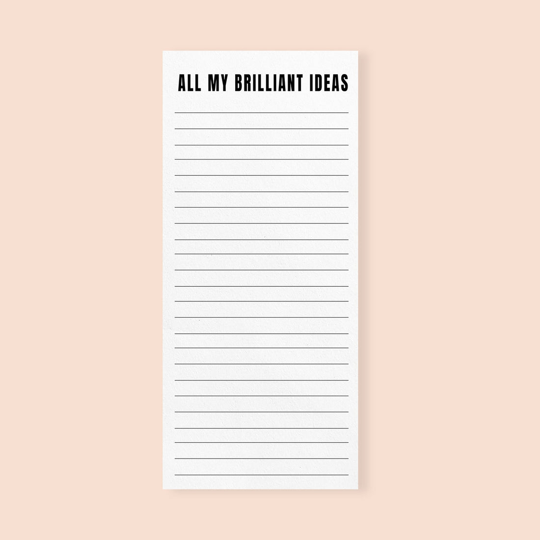 Funny Notepad All My Brilliant Ideas Notepad | Crimson and Clover Studio