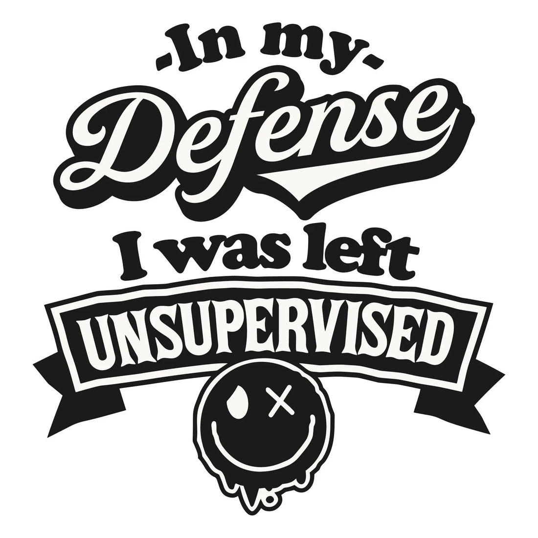 In My Defense Sticker | Crimson and Clover Studio